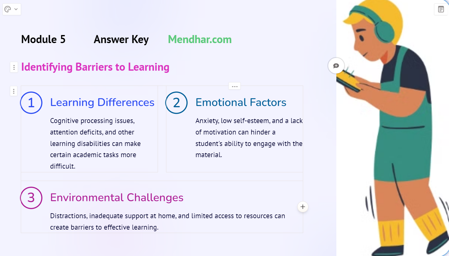 Slow Learner and Underachiever: Module 5