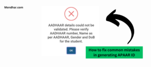 Generating APAAR ID and Avoiding Common Mistakes