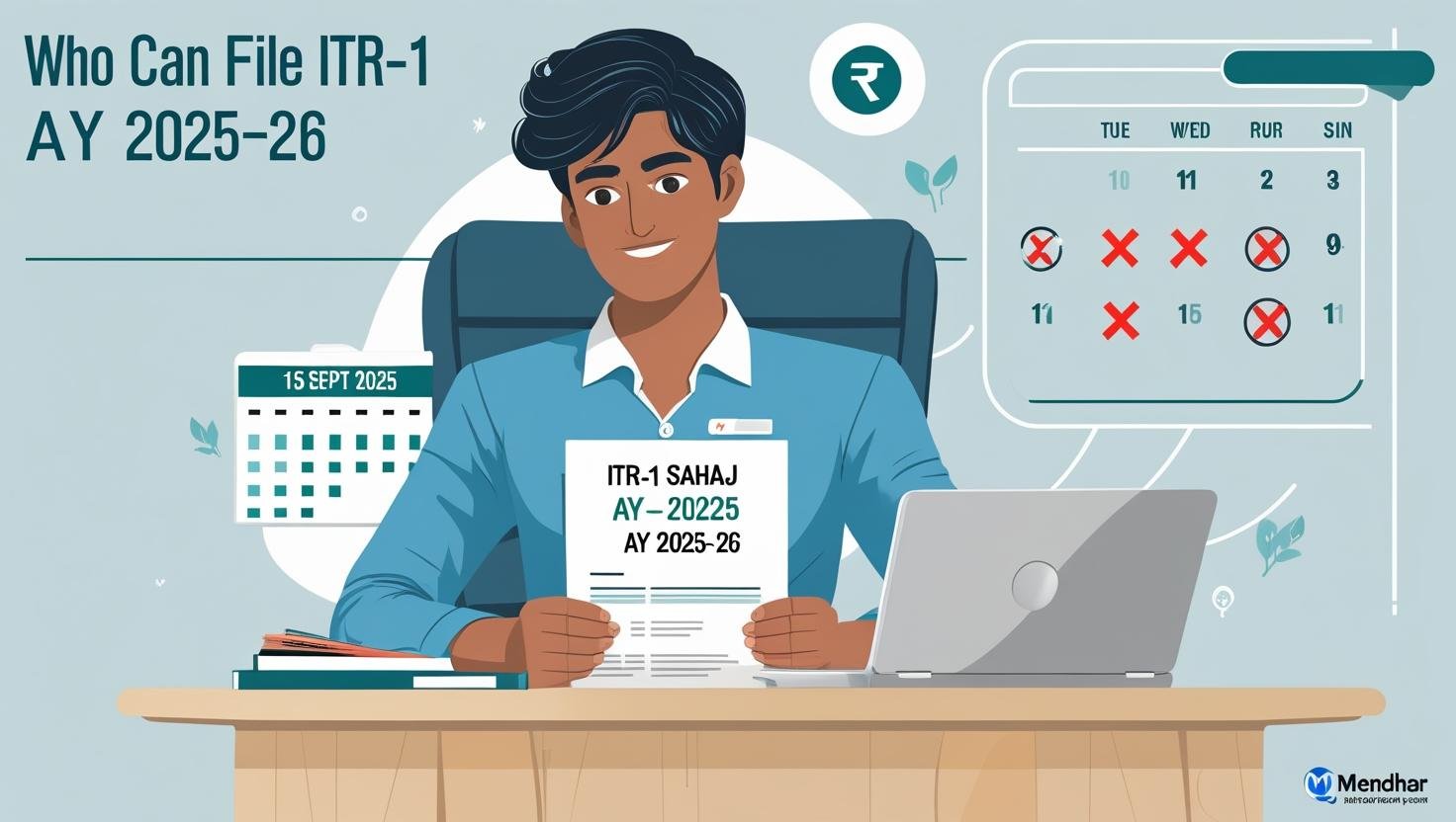 Who is Eligible to File ITR-1 Sahaj AY 2025-26?